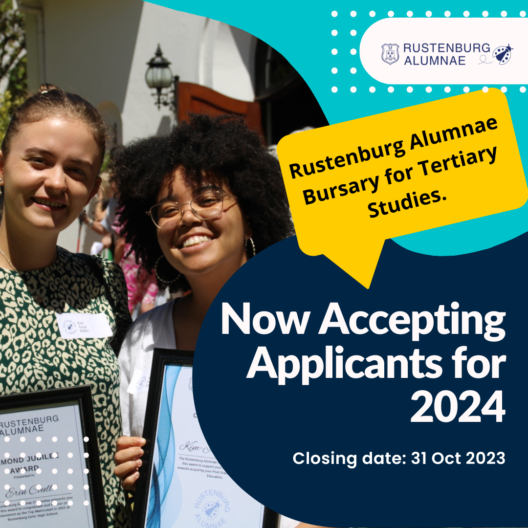 Rustenburg Alumnae Tertiary Bursary Applications are open! – Rustenburg ...